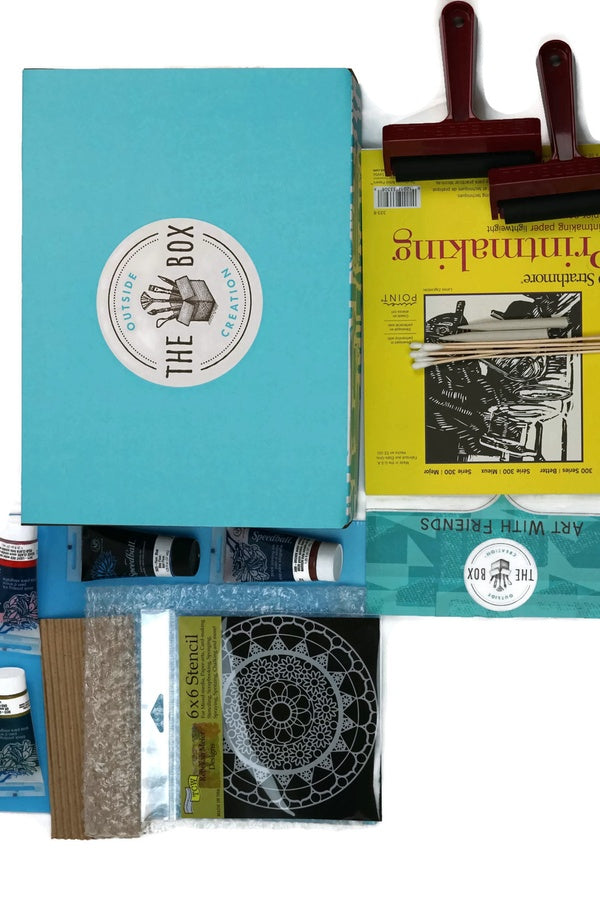 Easy Mono Printing Art Kit for 2 - Cratejoy