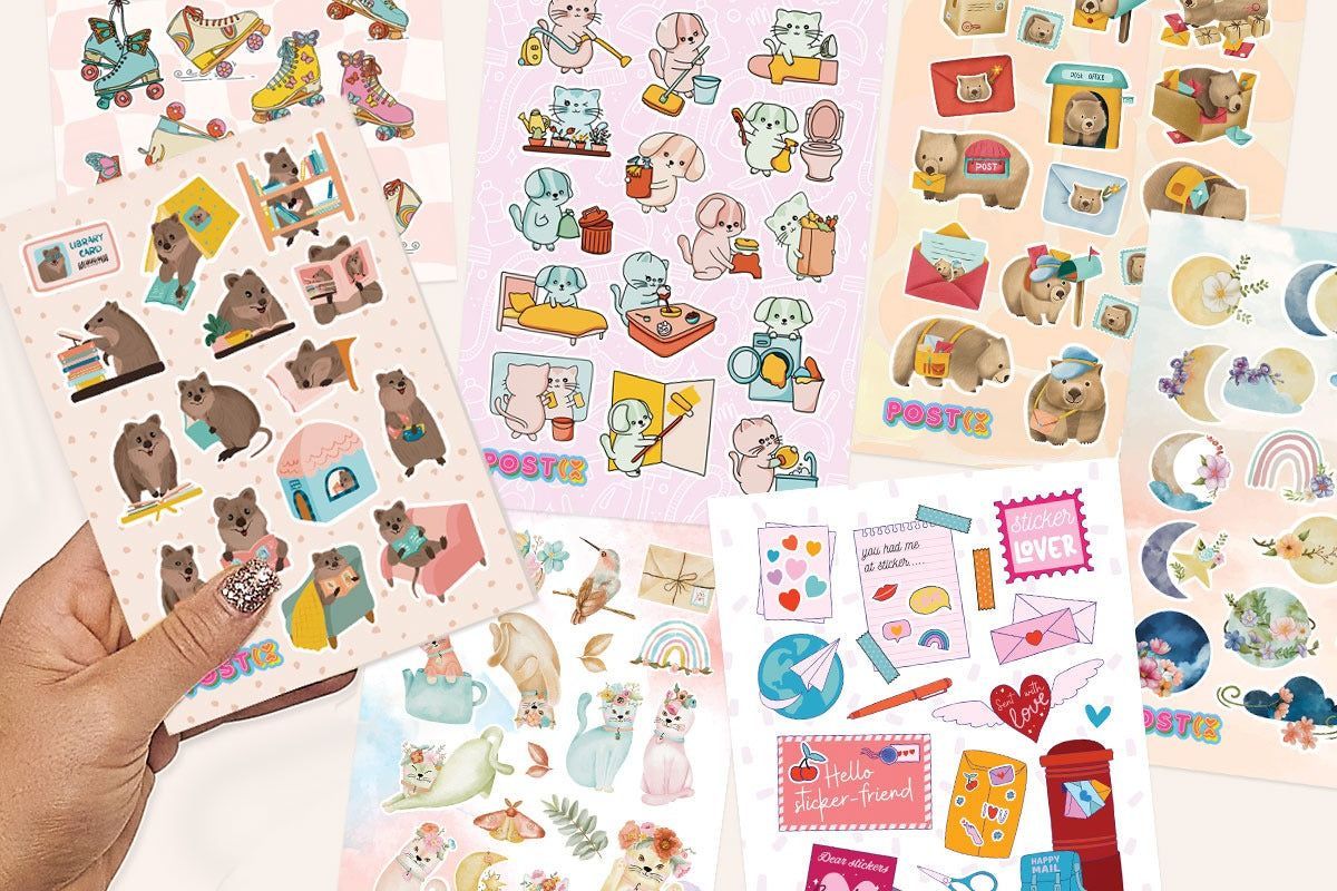 Postix Sticker Club - Monthly Subscriptions - Cratejoy