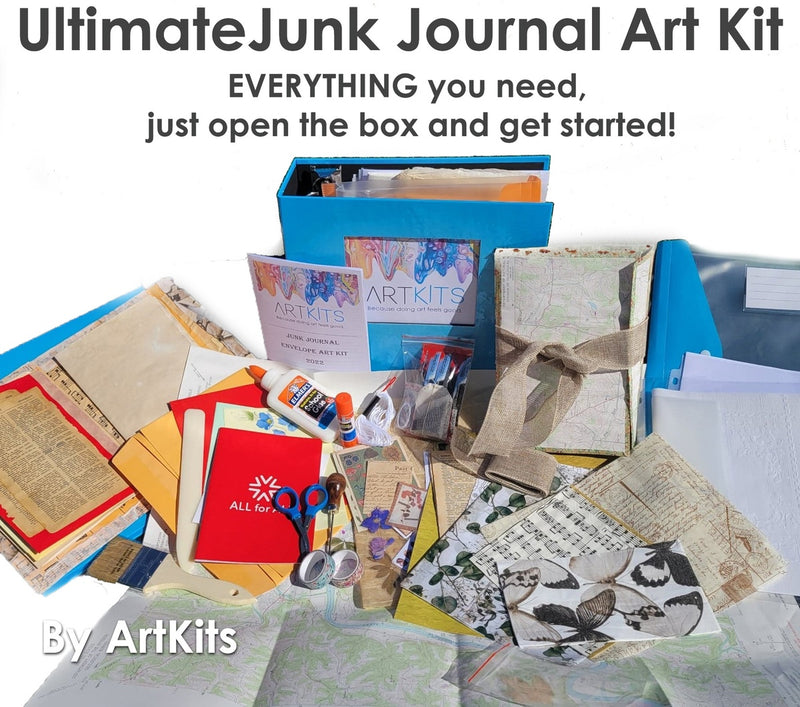 Ultimate Junk Journal Art Kit - EVERYTHING you need to get started! La ...