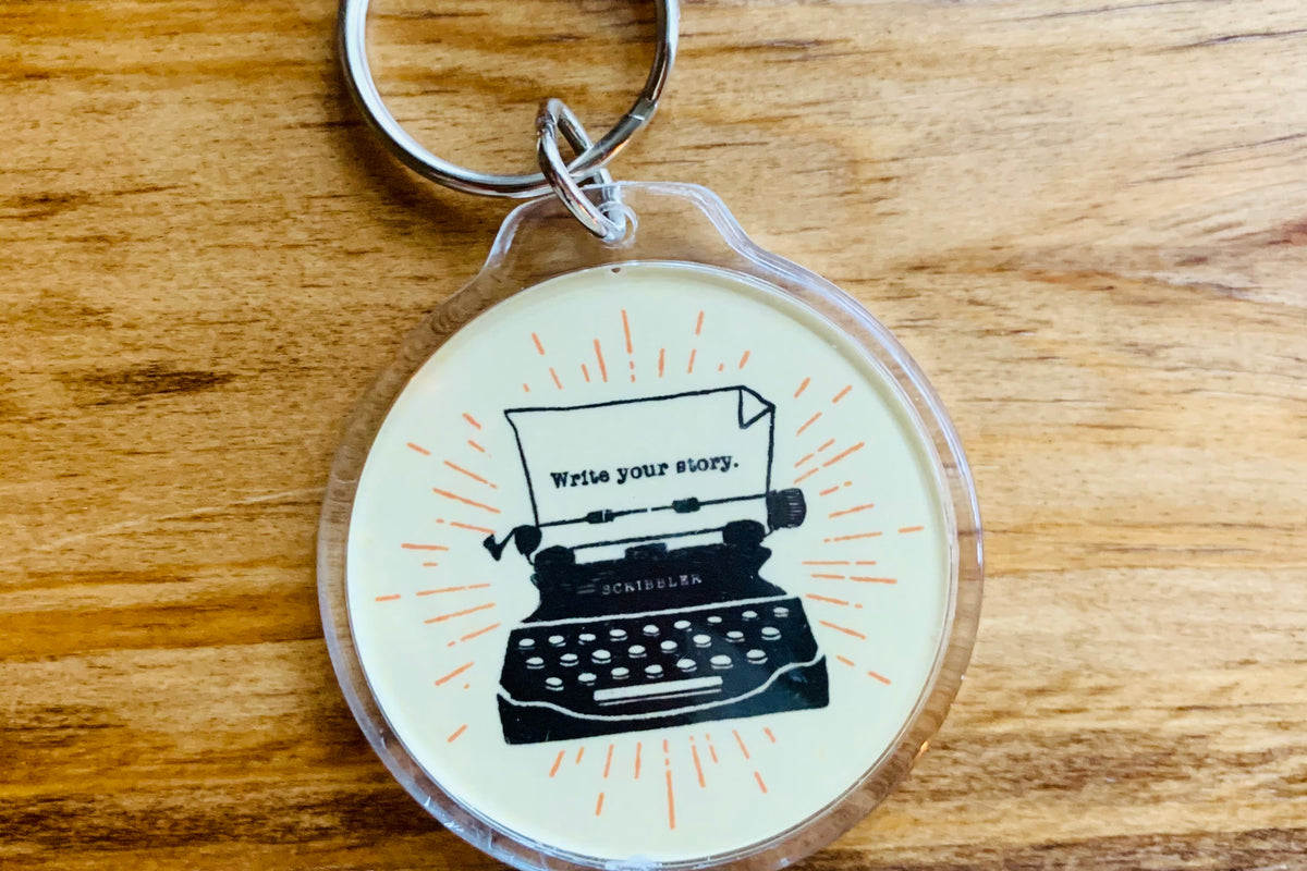 WRITE YOUR STORY KEYCHAIN - Cratejoy