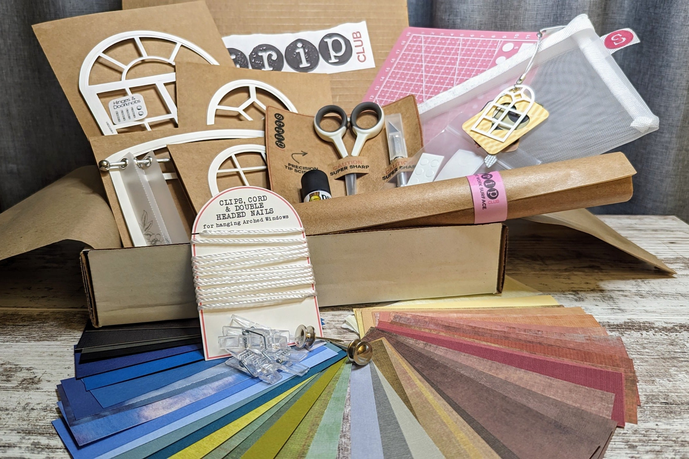 Torn Paper Art Craft Box with Tool Kit - Cratejoy