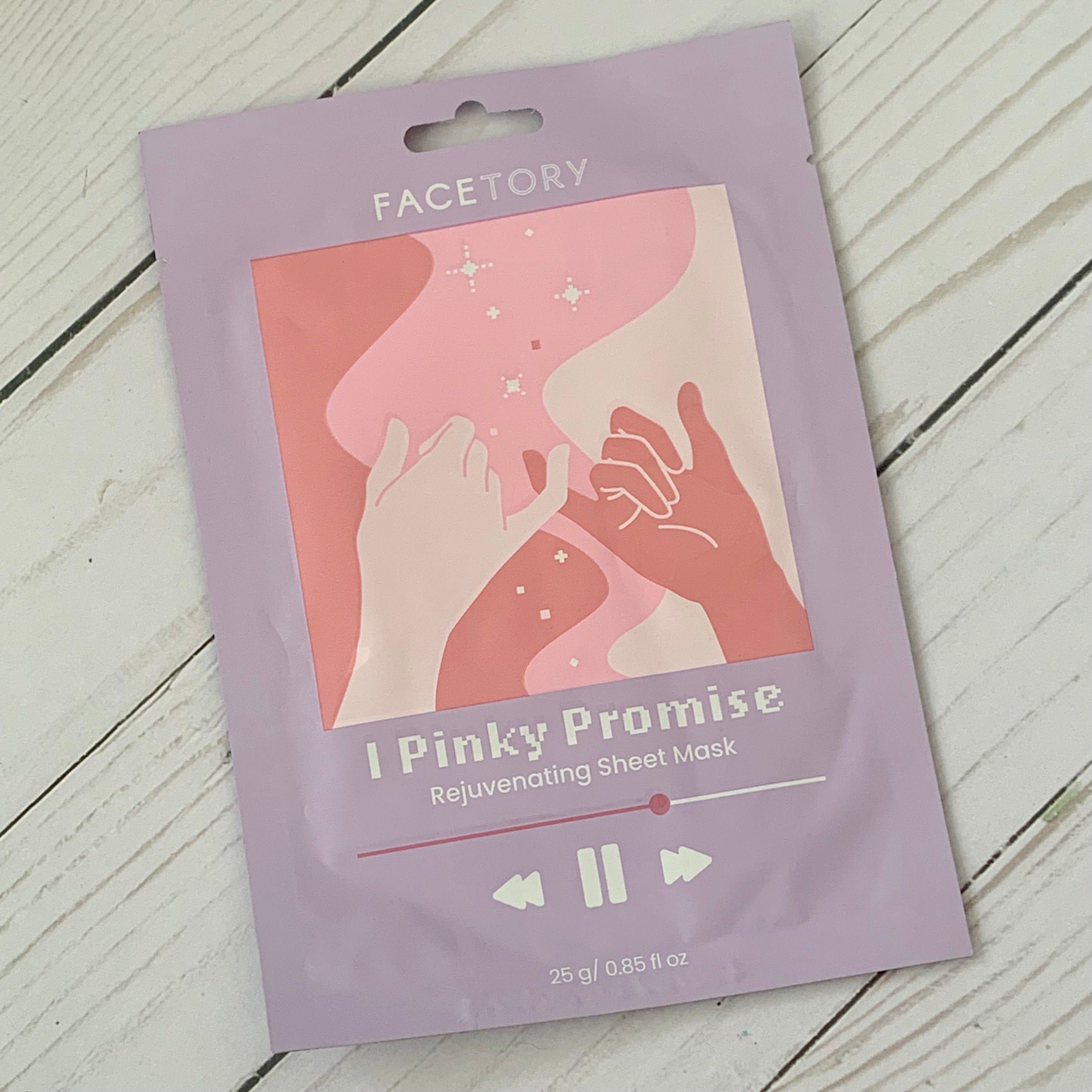 FaceTory I Pinky Promise Rejuvenating Sheet Mask - Cratejoy