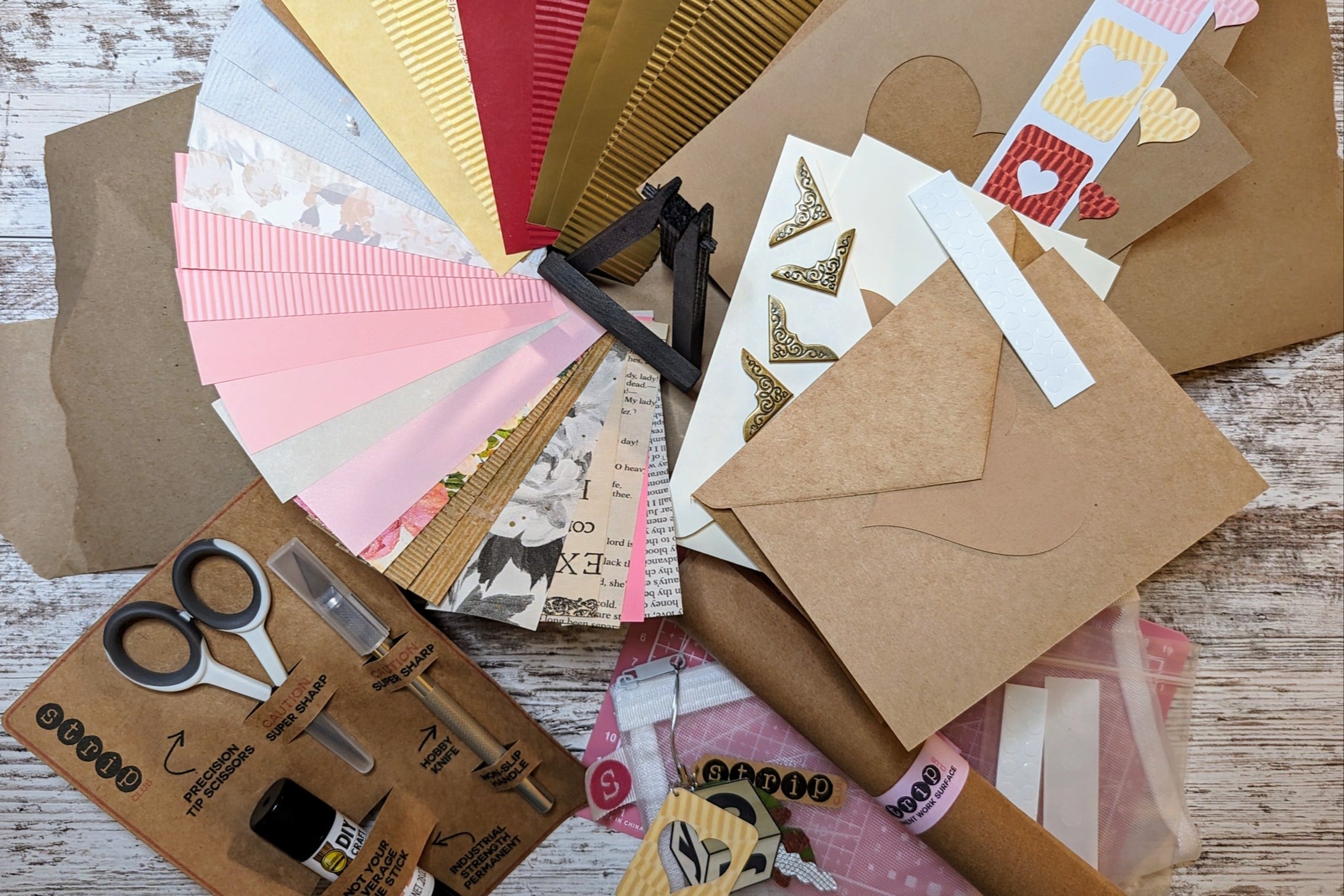 Torn Paper Art Craft Box with Tool Kit - Cratejoy