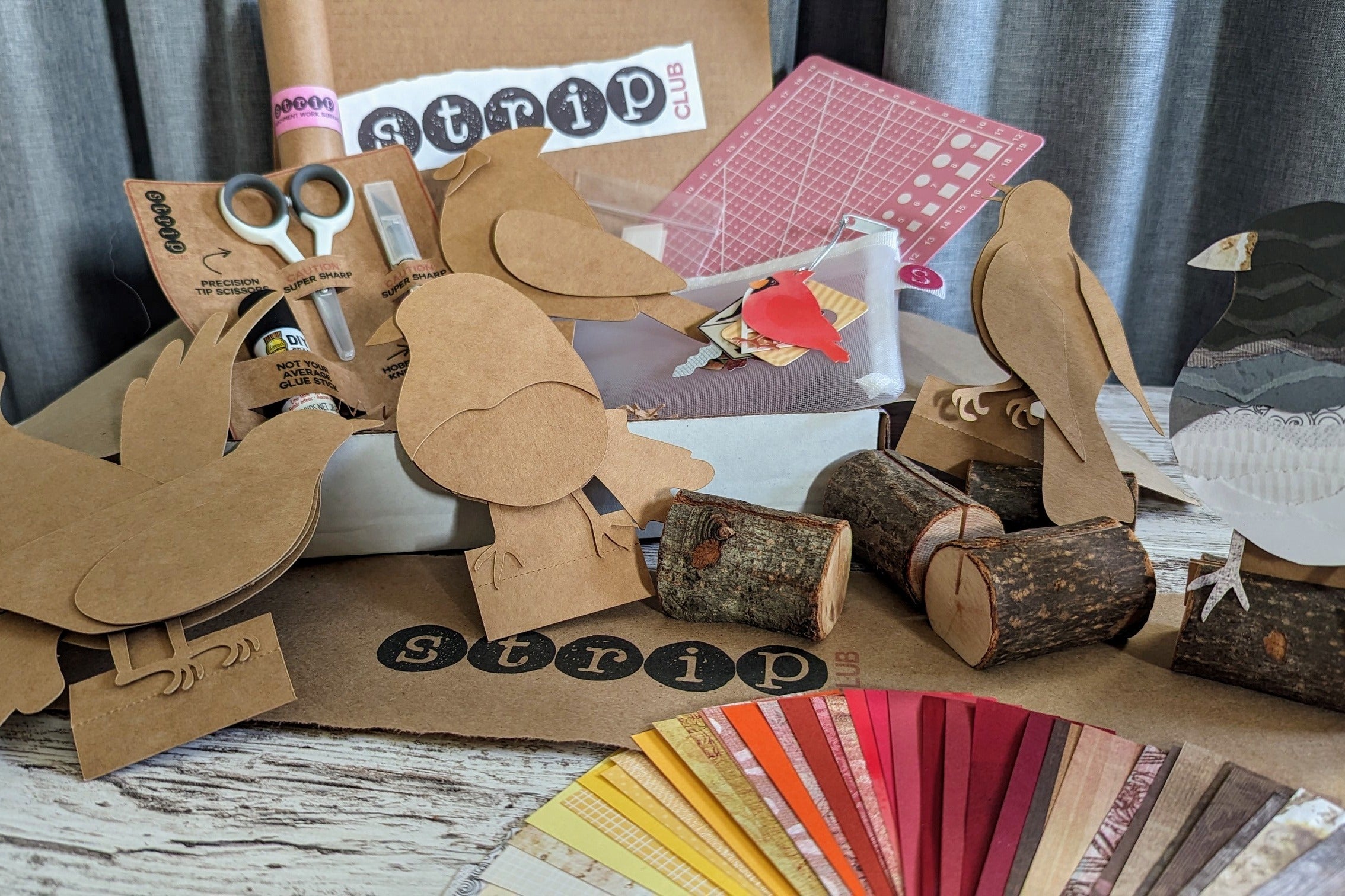 Torn Paper Art Craft Box with Tool Kit - Cratejoy